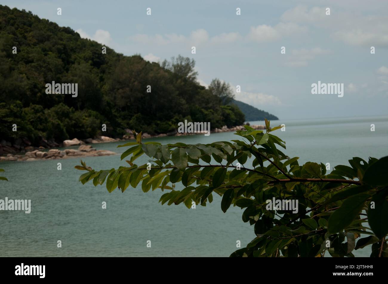 Cove, Batu Ferringhi, Penang, Malaysia, Asia. Beautiful sea view with ...
