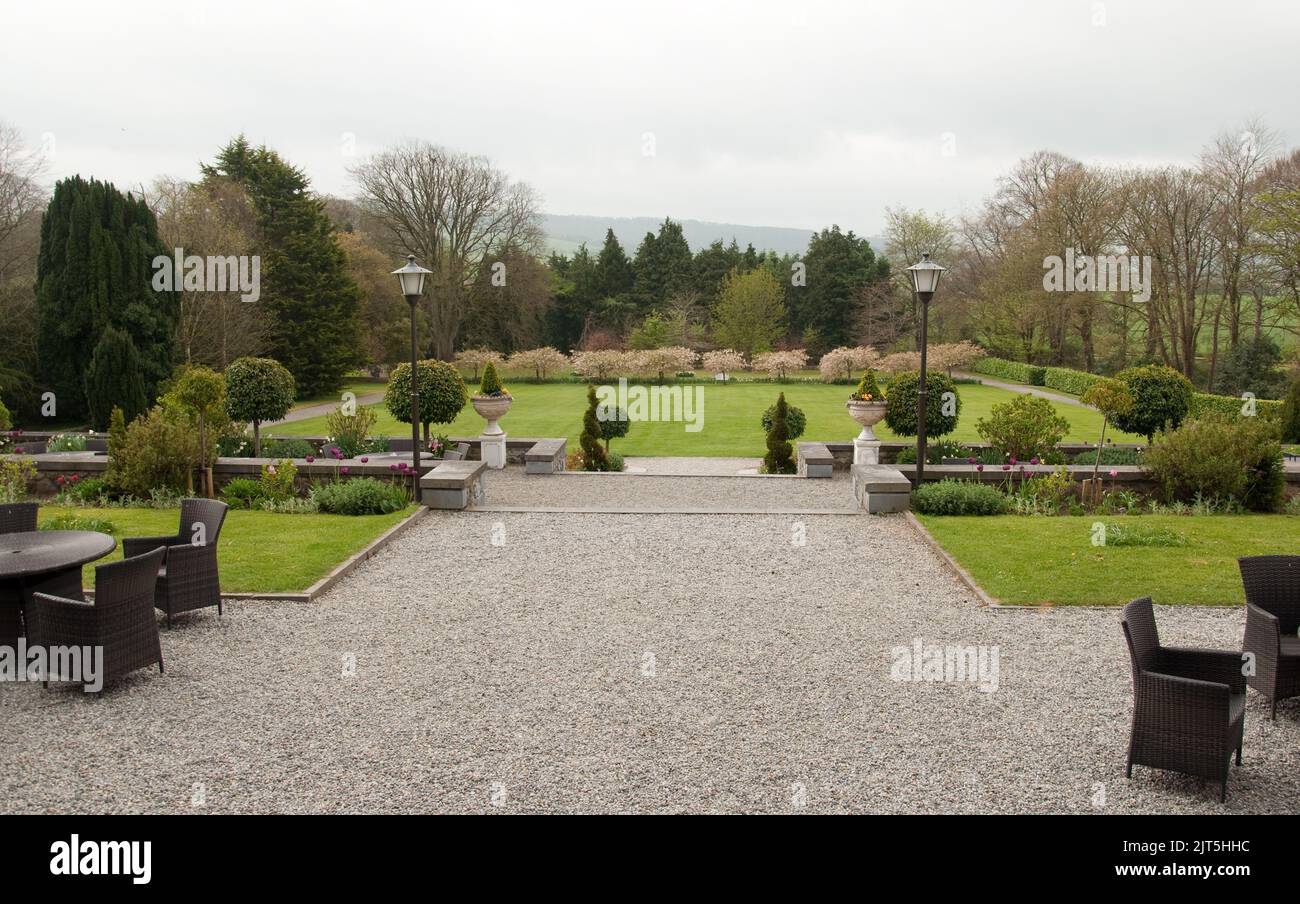 Castle Durrow Hotel Gardens, Thomastown, Co Kilkenny, Eire Stock Photo ...