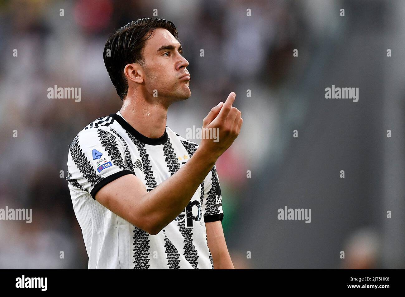 Dusan vlahovic celebrates juventus 2022 hi-res stock photography and ...