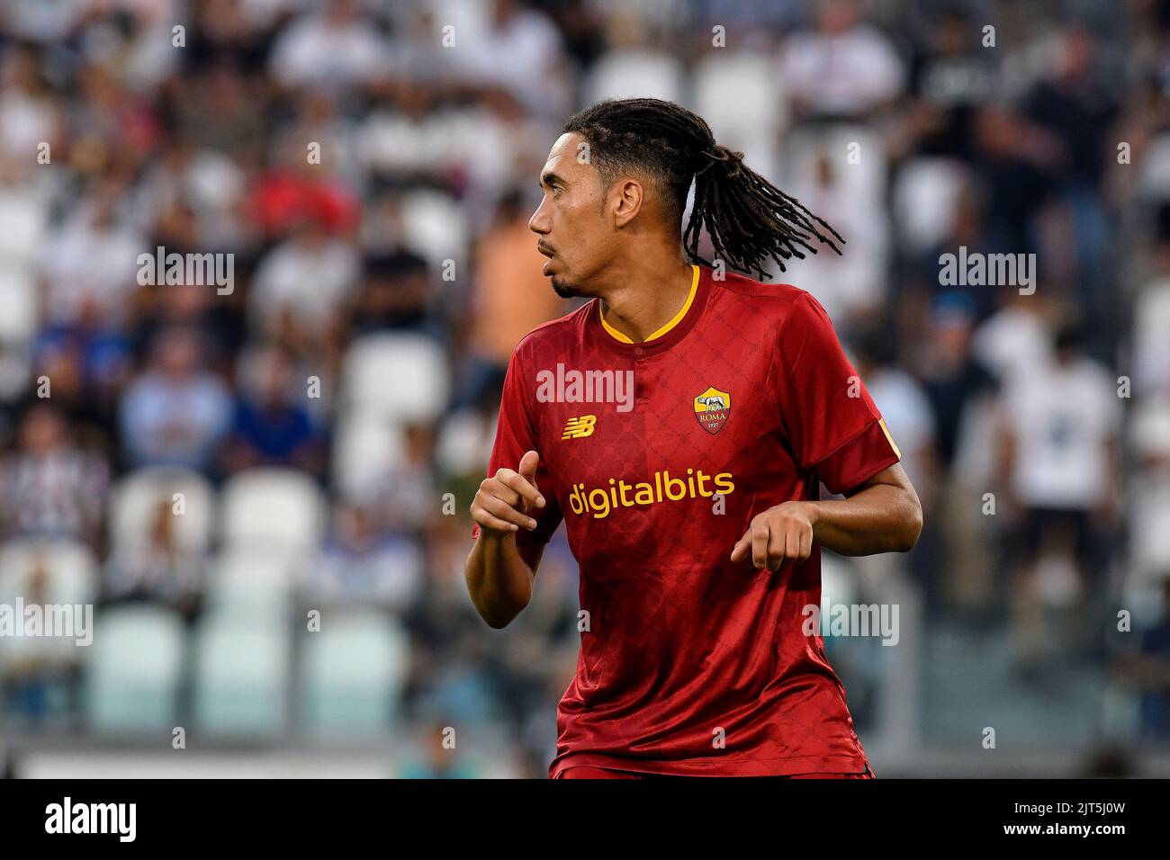 Chris Smalling of AS Roma looks on during the Serie A 2022/23 match ...