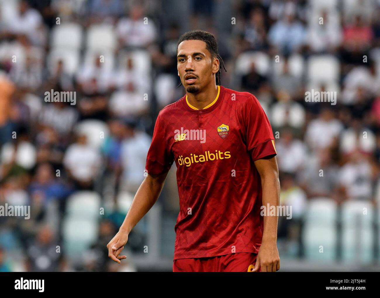 Chris Smalling of AS Roma looks on during the Serie A 2022/23 match ...