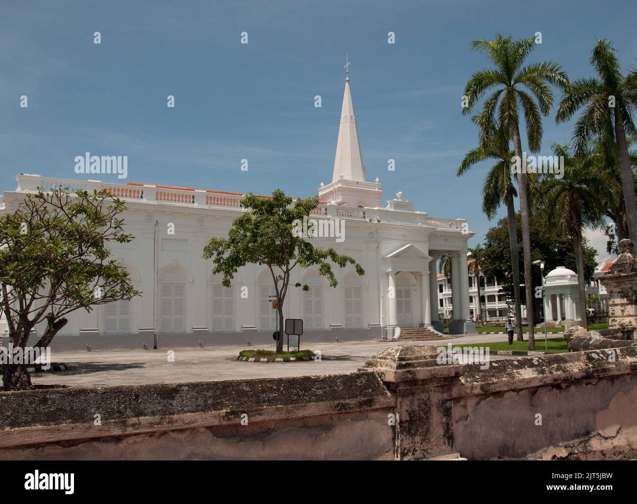 Side view, St George's Anglican Church, George Town, Penang, Malaysia ...