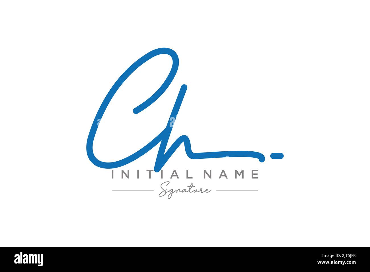 Ch signature Stock Vector Images - Alamy