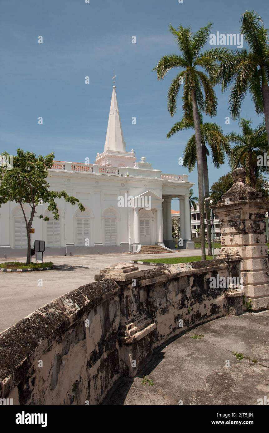 Side view, St George's Anglican Chruch, George Town, Penang, Malaysia ...