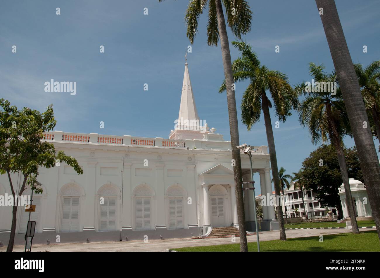 Side view, St George's Anglican Chruch, George Town, Penang, Malaysia ...
