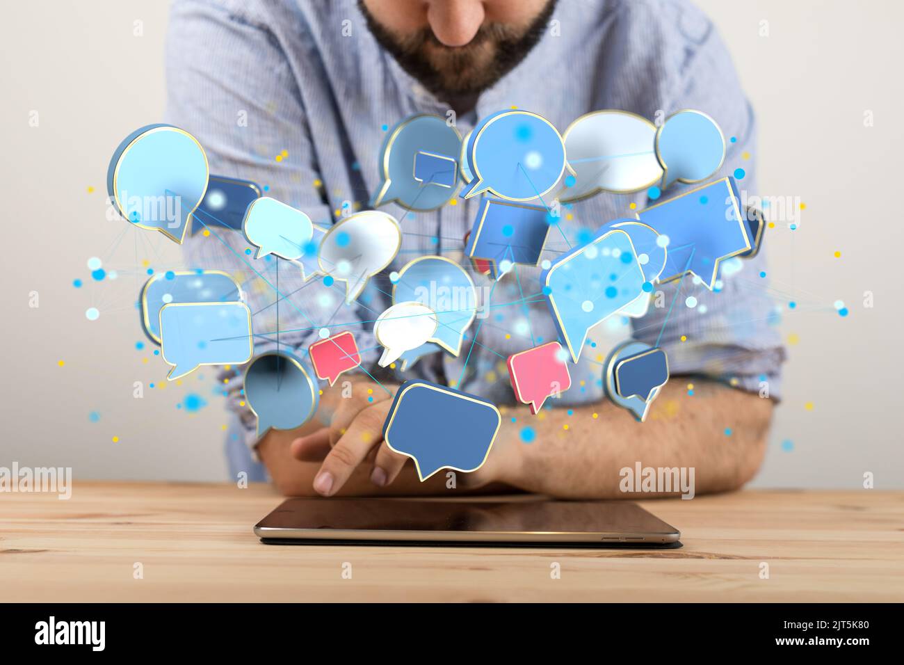 A 3D rendered paragraph section sign hovering in mans hand Stock Photo ...