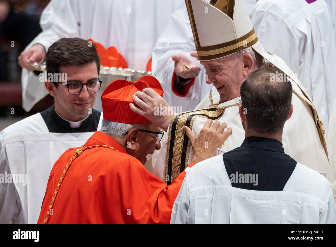 New Cardinal Jorge Enrique Jiménez Carvajal receives the red three ...
