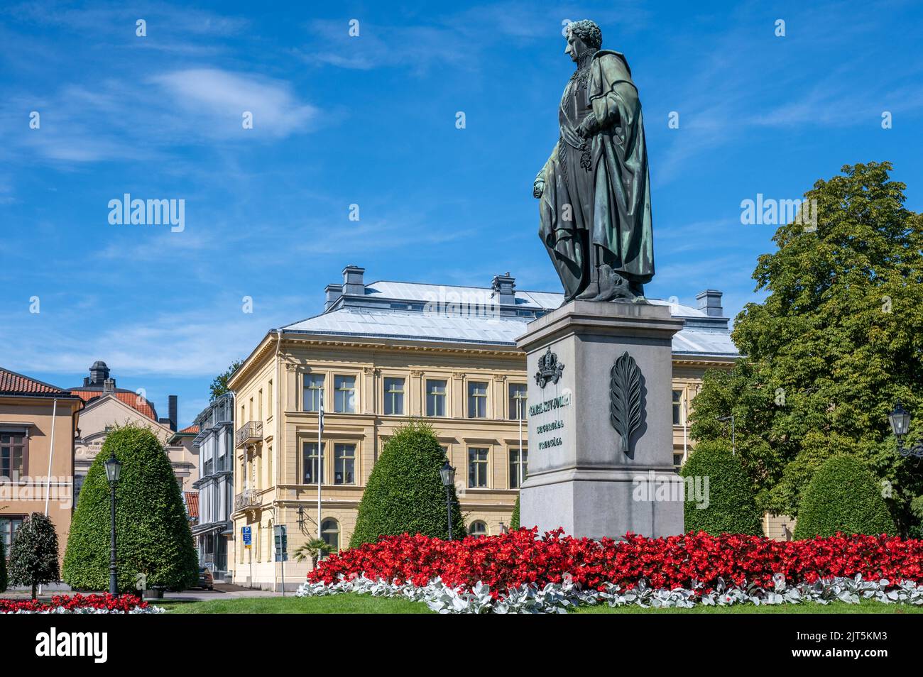 Carl Johans Park during late summer in Norrkoping, Sweden. Norrkoping ...
