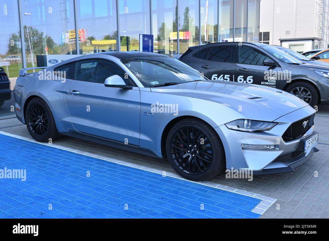 Gdansk, Poland - August 27, 2022: New model of Ford Mustang presented ...