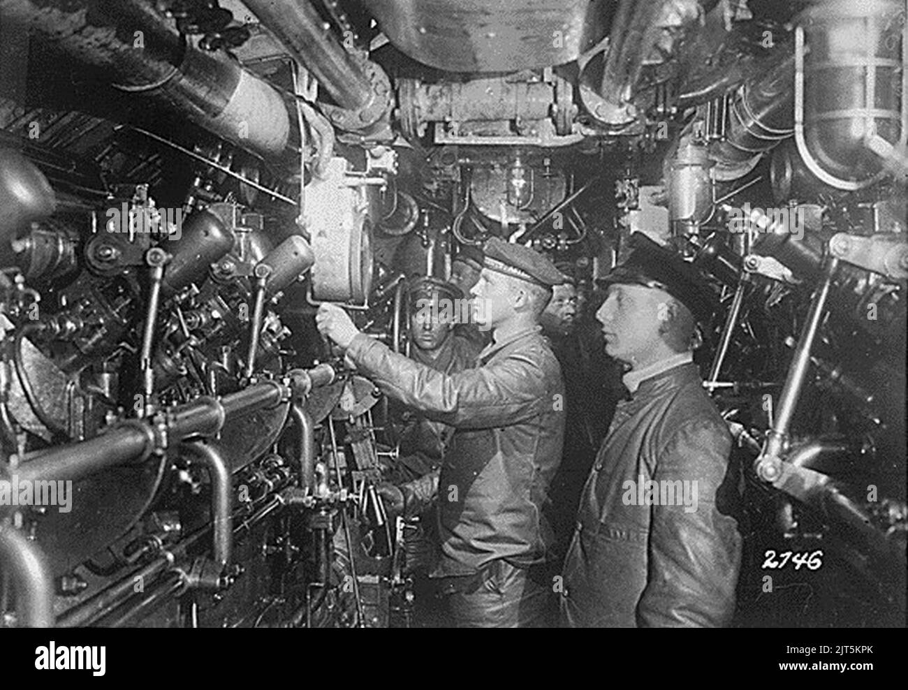 U-Boot engine room Stock Photo - Alamy