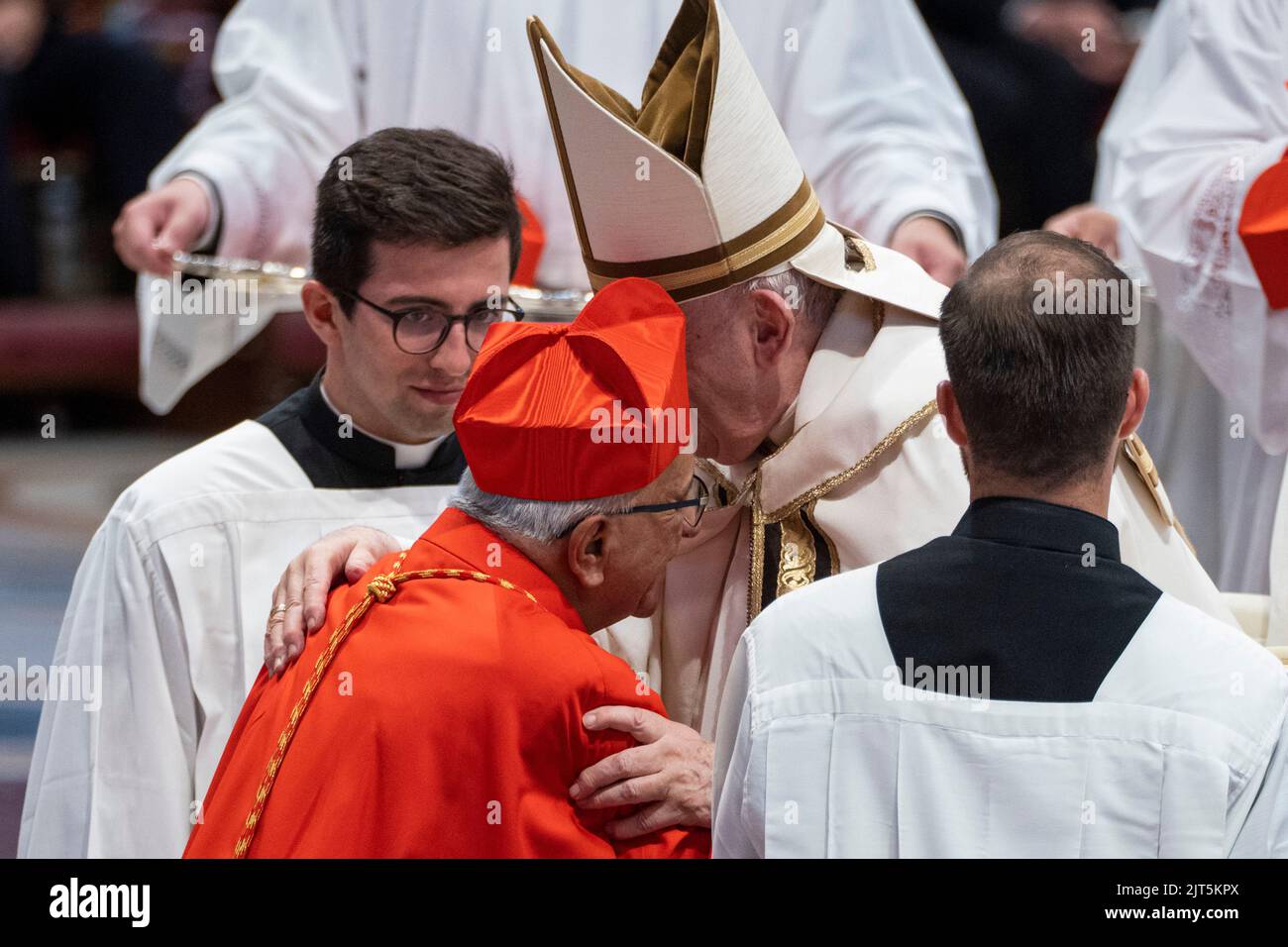 New Cardinal Jorge Enrique Jiménez Carvajal receives the red three ...