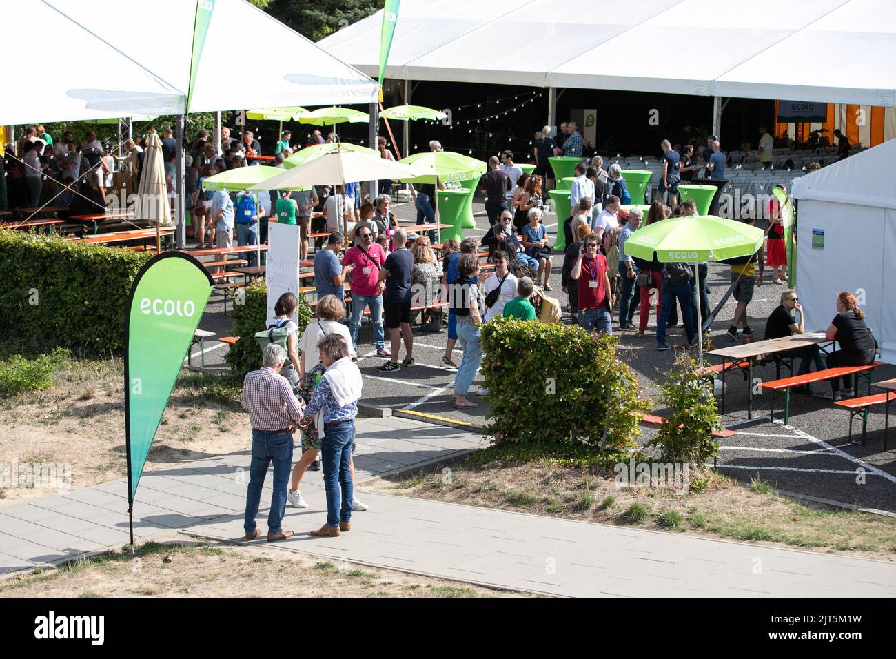 Ecolo, the French-speaking greens, hold a party meeting on Sunday 28 ...