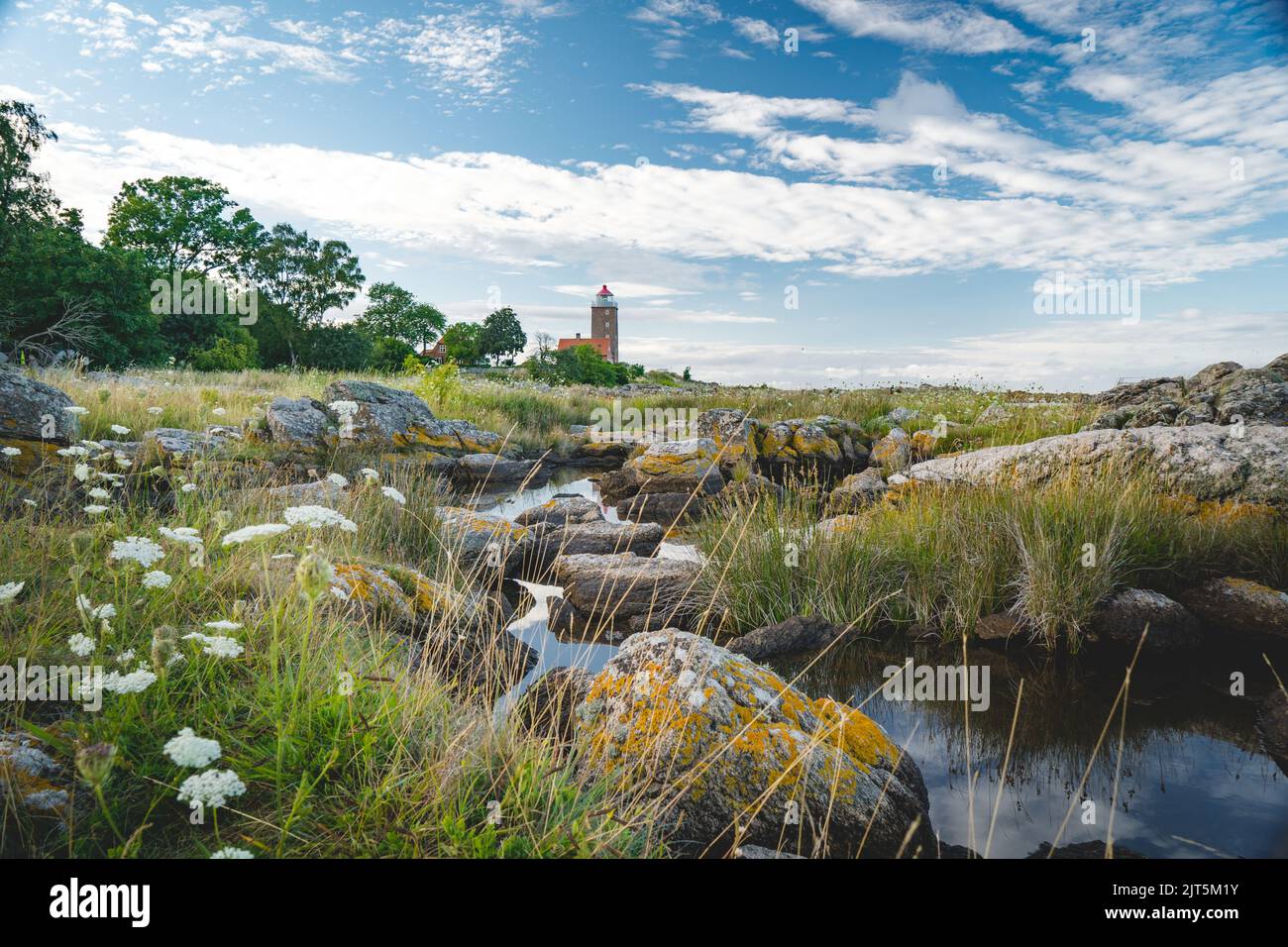 lighthouse on the island bornholm in denmark Stock Photo - Alamy