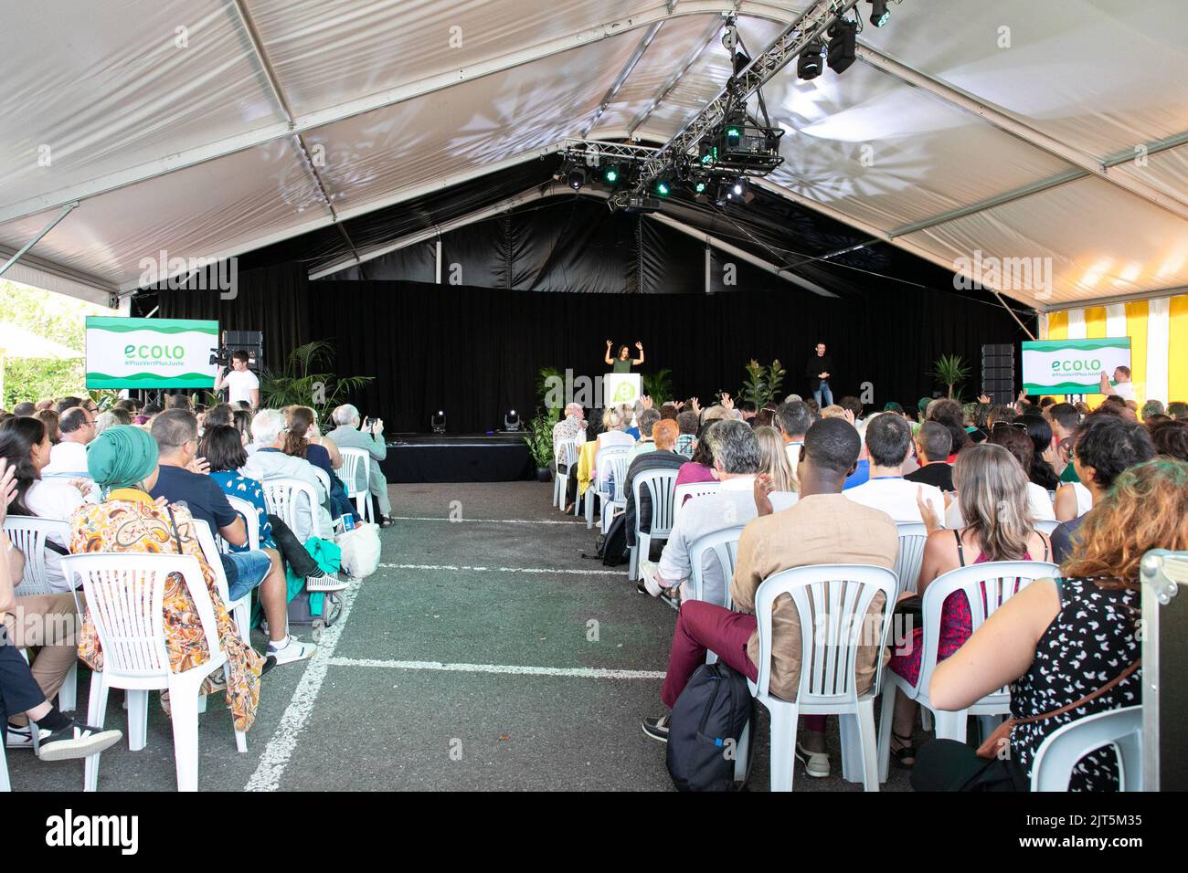 Ecolo, the French-speaking greens, hold a party meeting on Sunday 28 ...