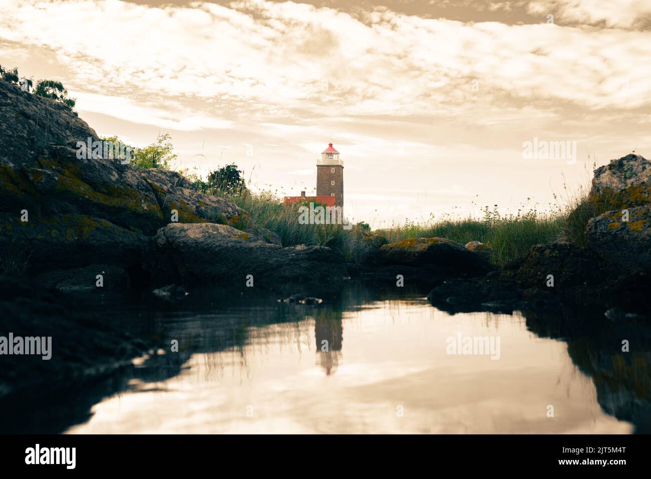 Lighthouse of svaneke on bornholm hi-res stock photography and images ...