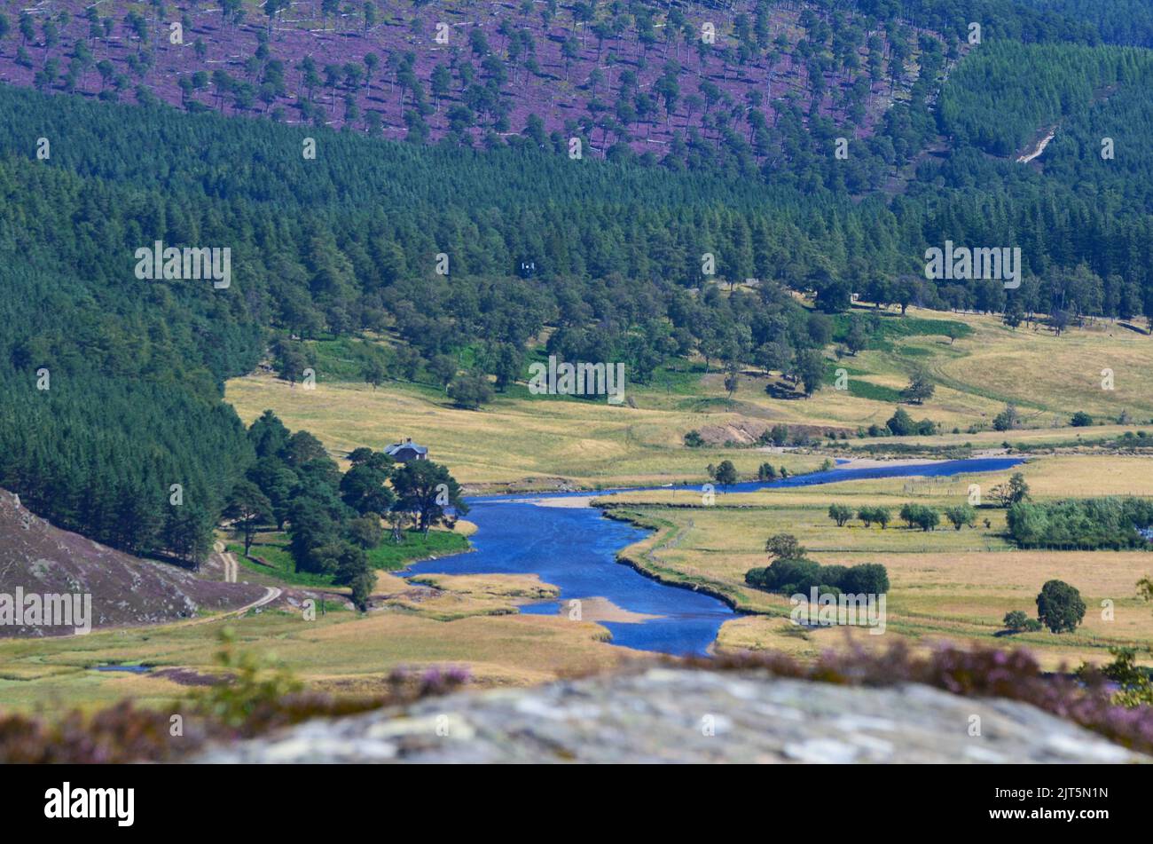 River Dee near Braemar, The Cairngorms National Park, Scotland Stock ...