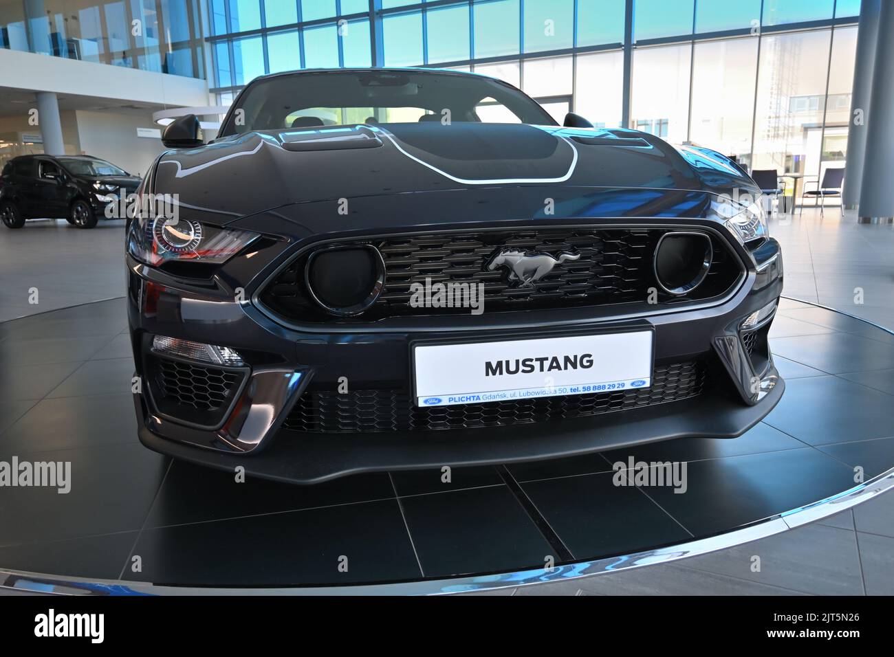 Gdansk, Poland - August 27, 2022: New model of Ford Mustang presented ...