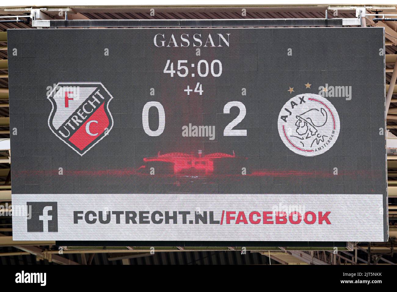 The scoreboard at the galgenwaard stadium hi-res stock photography and ...