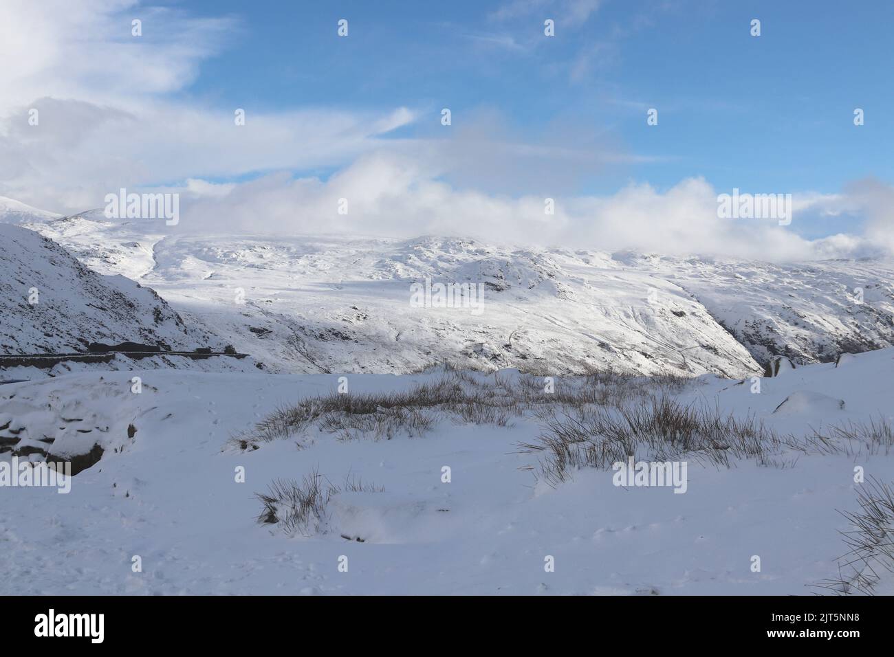 winter countryside North Wales Stock Photo - Alamy