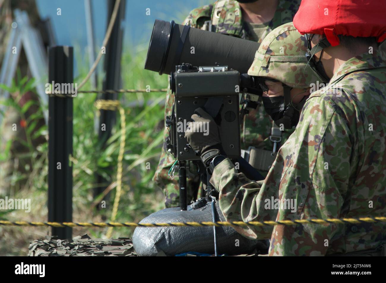 Yamato, Japan. 28th Aug, 2022. Members of the Japan Ground Self-Defense ...