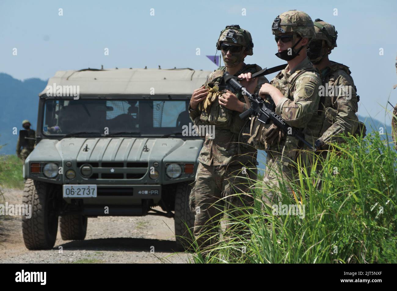 Yamato, Japan. 28th Aug, 2022. U.S. Army soldiers take part in the ...