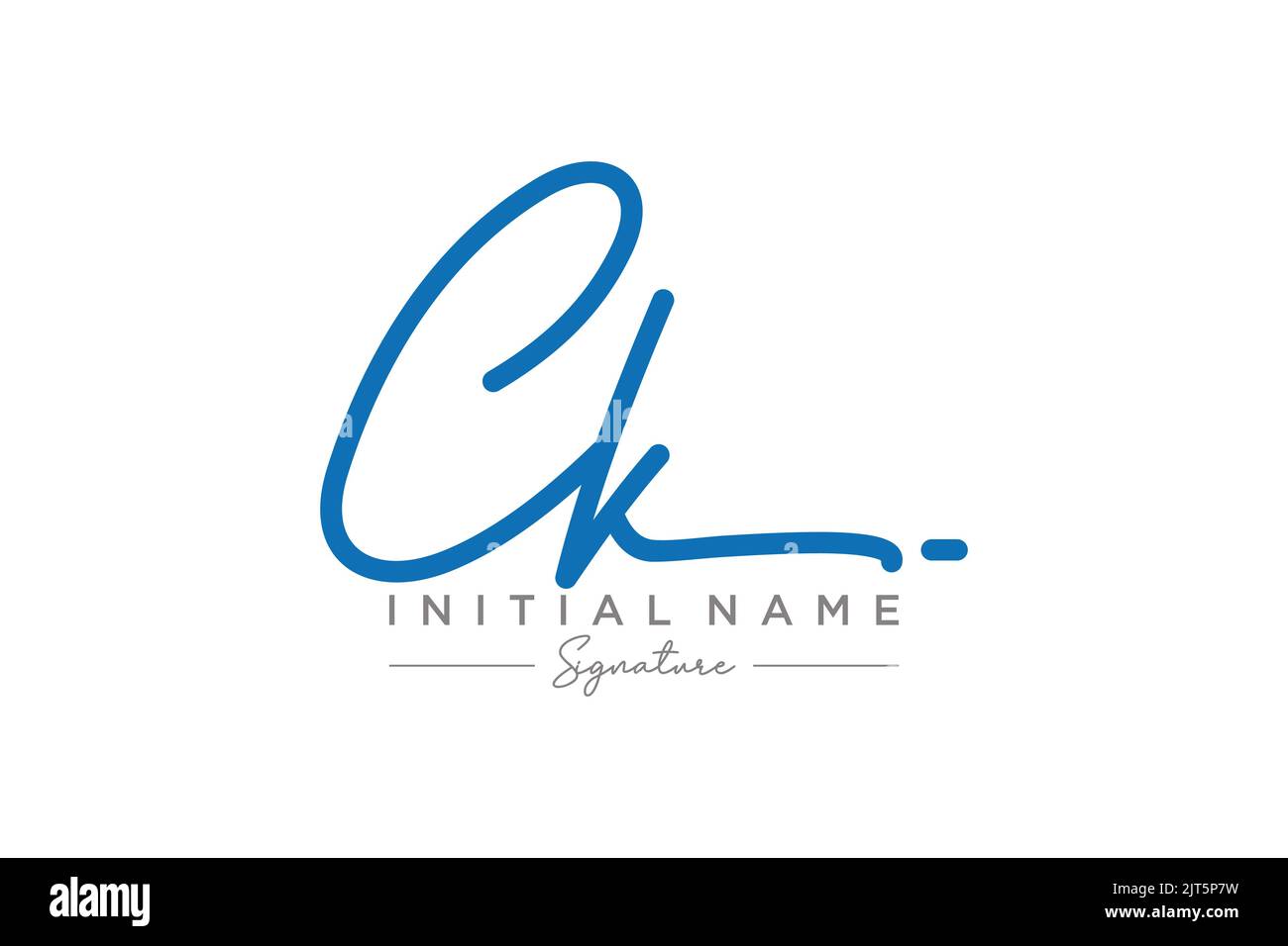 CK signature logo template vector. Hand drawn Calligraphy lettering ...