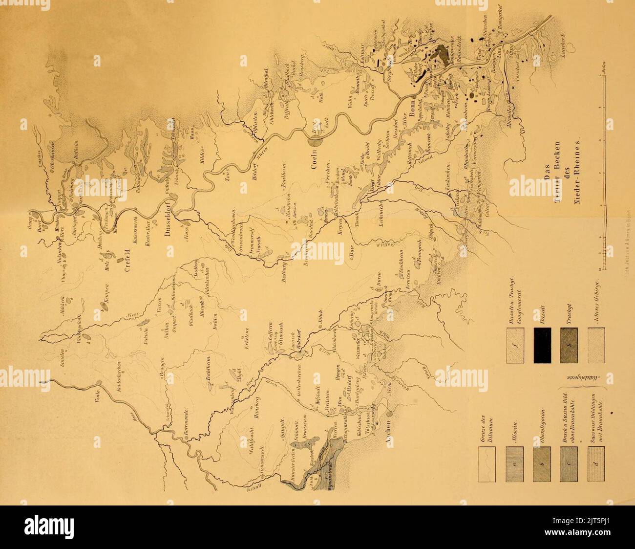 Uebersicht über das Tertiär-Becken des Nieder-Rheines Stock Photo - Alamy