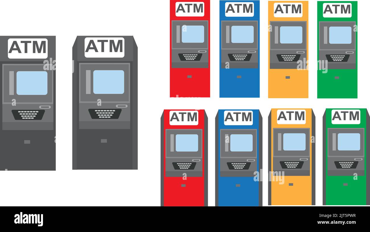 Banking machines Stock Vector Images - Alamy