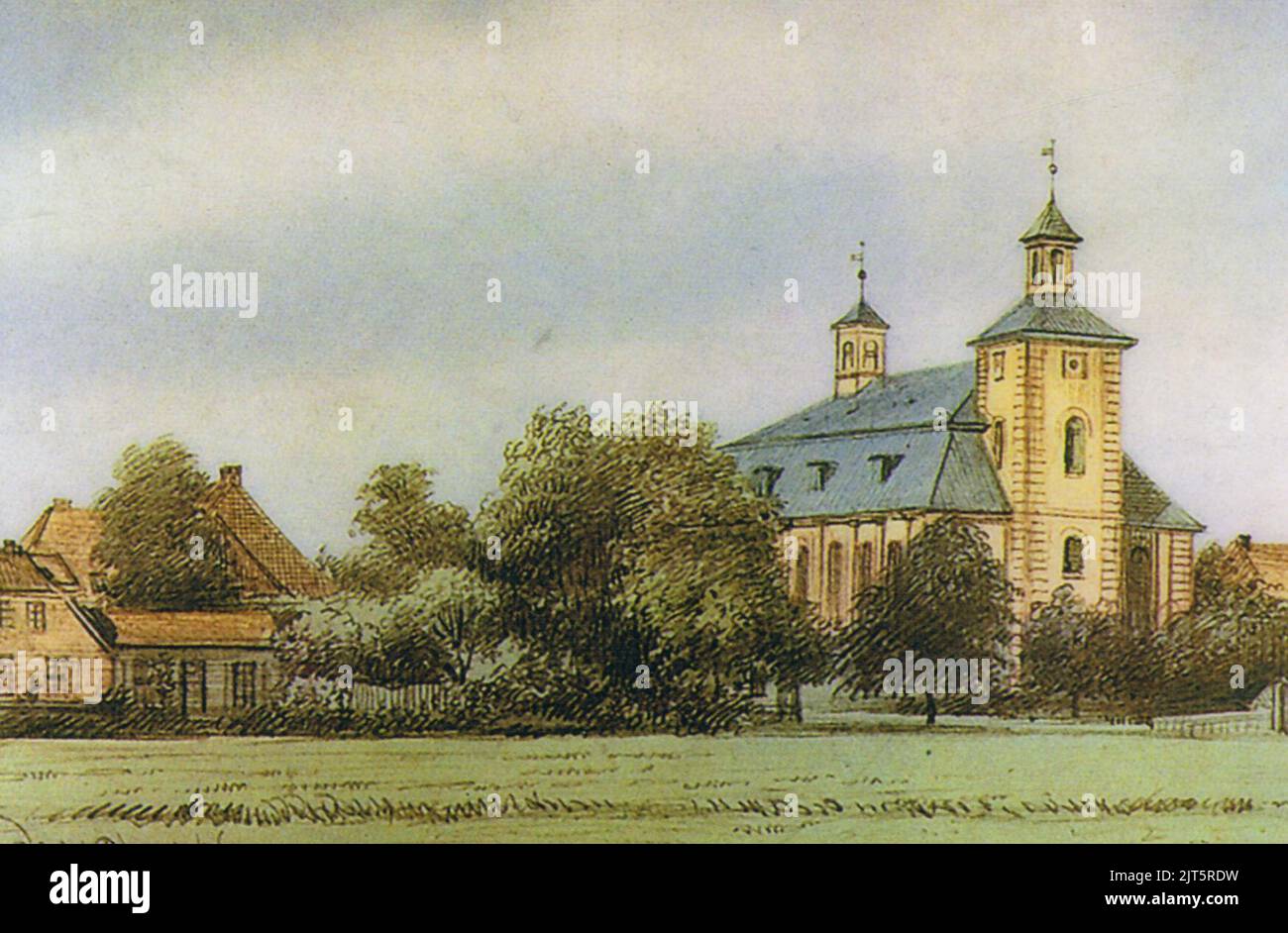 Uetersen Kloster 1850 01 Stock Photo - Alamy