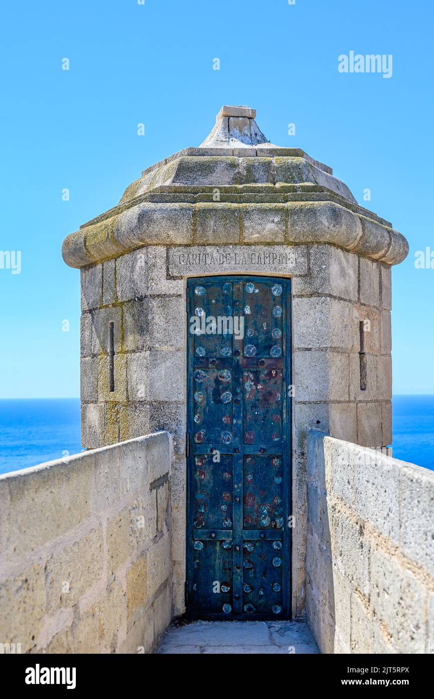 Alarm bell architectural structure in the fortified walls of the ...