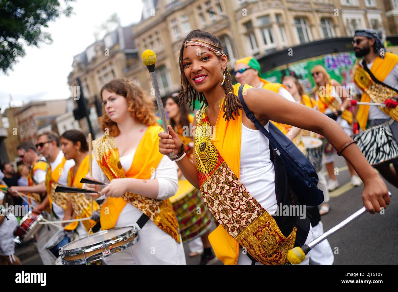 Performers during the children's parade on Family Day at the Notting ...