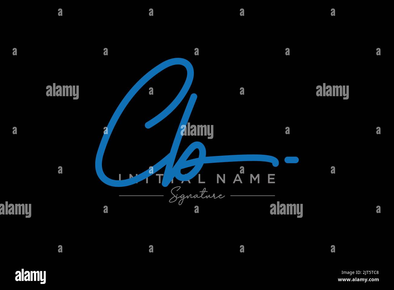 Cb signature Stock Vector Images - Alamy