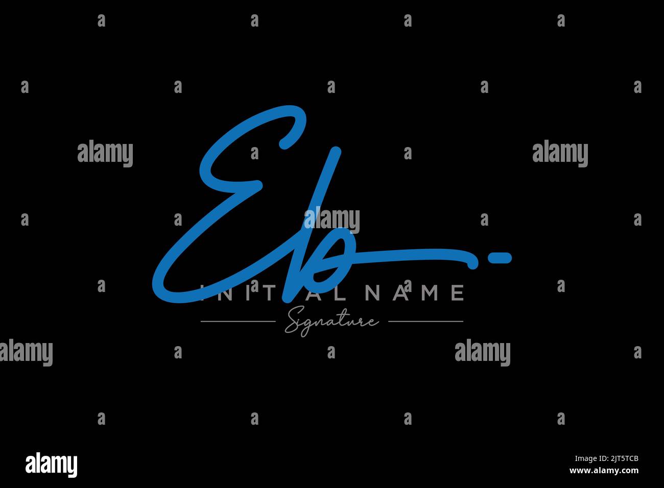 Eb signature Stock Vector Images - Alamy