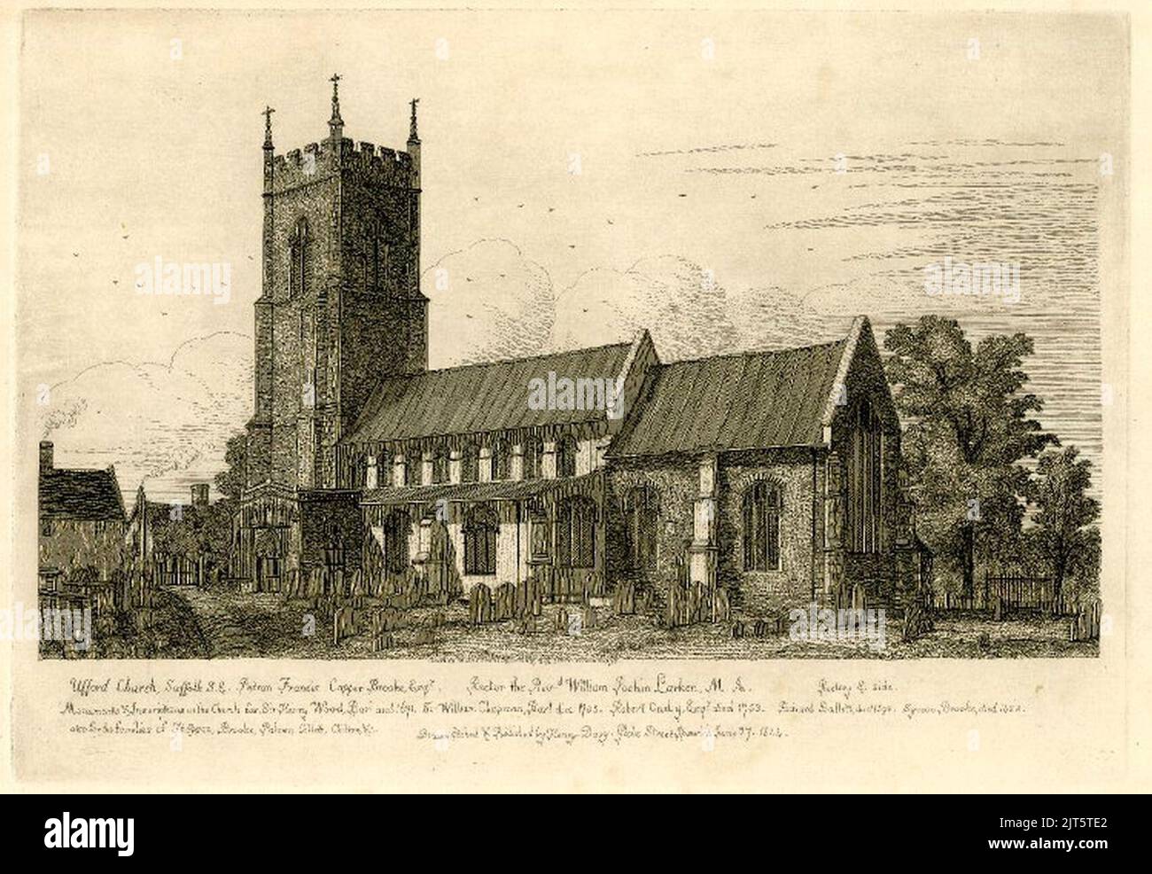 Ufford Church Suffolk by Henry Davy Stock Photo - Alamy