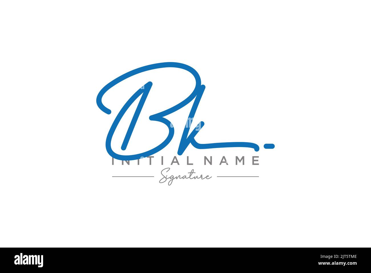 Bk signature Stock Vector Images - Alamy