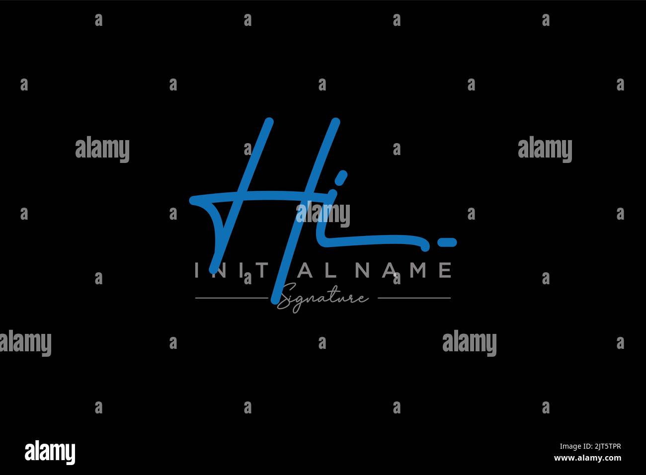 Hi signature Stock Vector Images - Alamy
