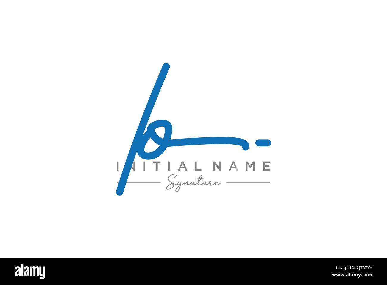 IO signature logo template vector. Hand drawn Calligraphy lettering ...