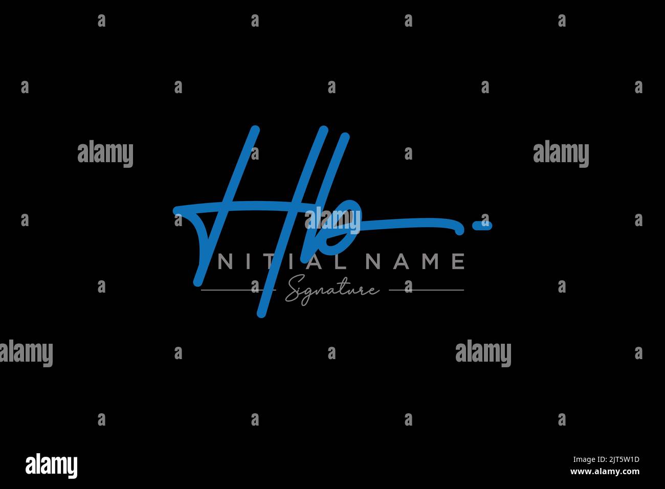 Hb signature Stock Vector Images - Alamy