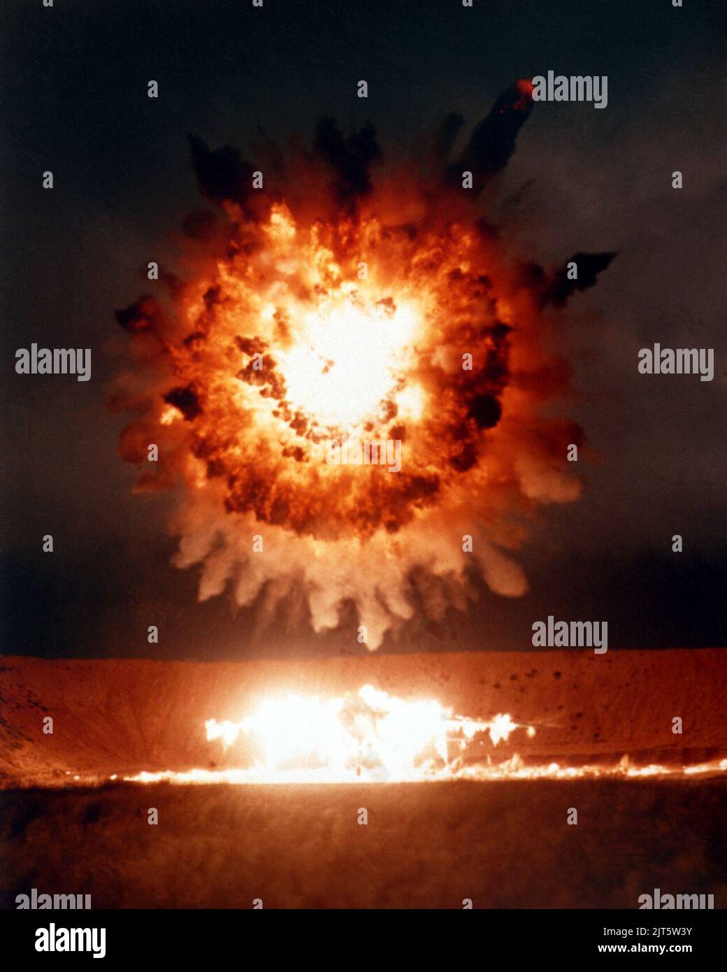 UGM-109 hits RA-5C on San Clemente Island 1986 Stock Photo - Alamy