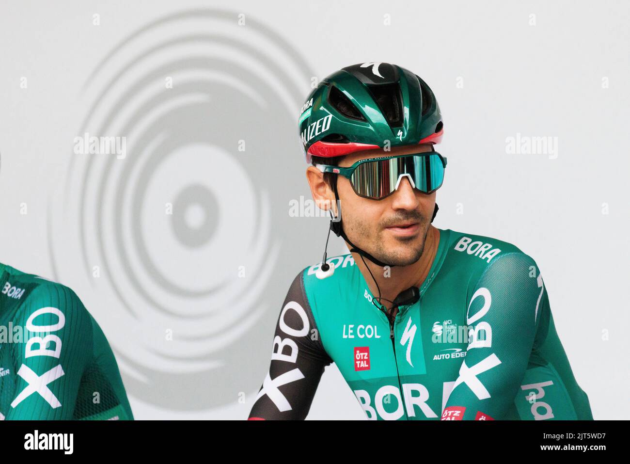 28 August 2022, Baden-Wuerttemberg, Schiltach: Emanuel Buchmann of Team ...