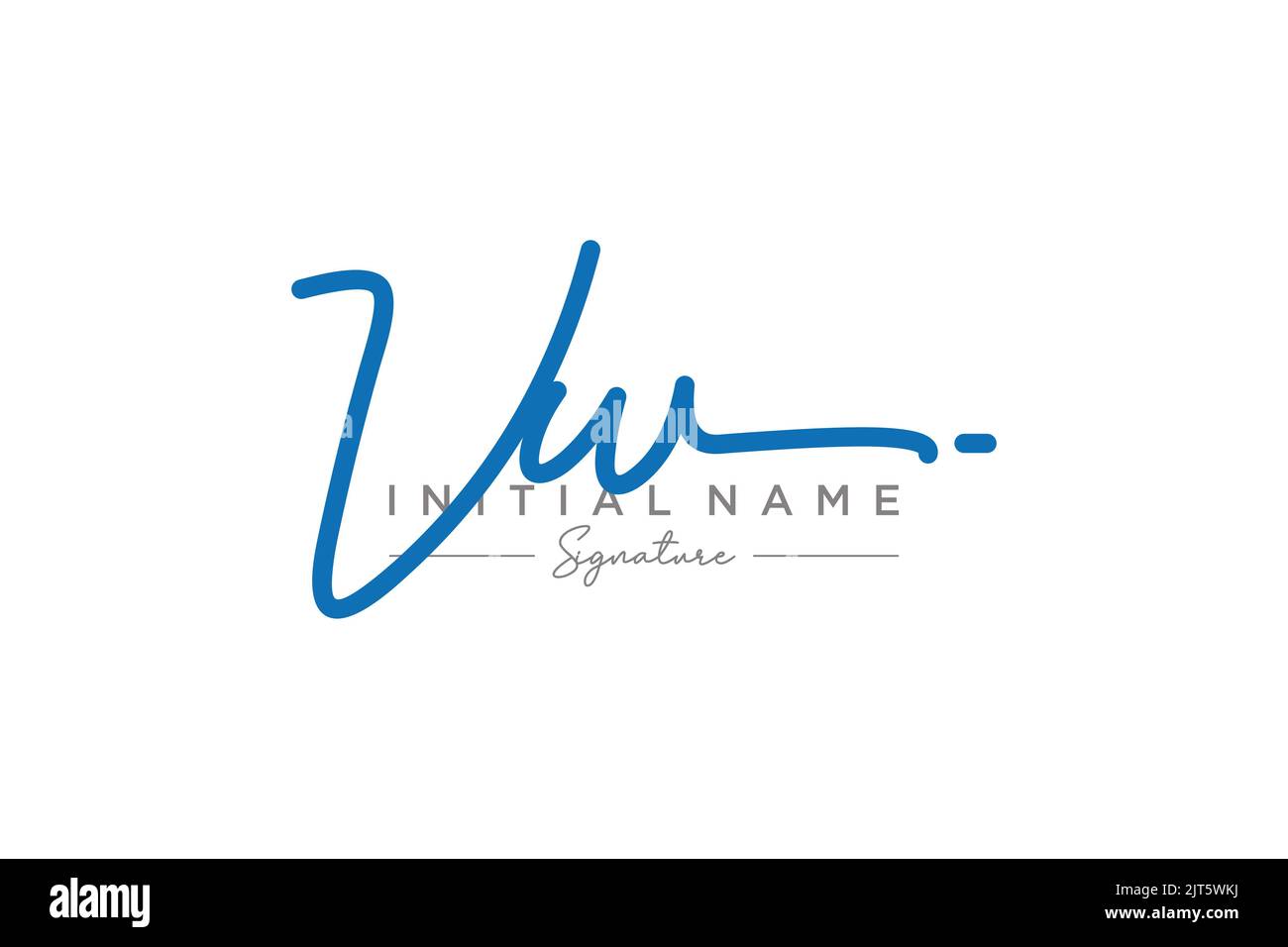 VW signature logo template vector. Hand drawn Calligraphy lettering ...