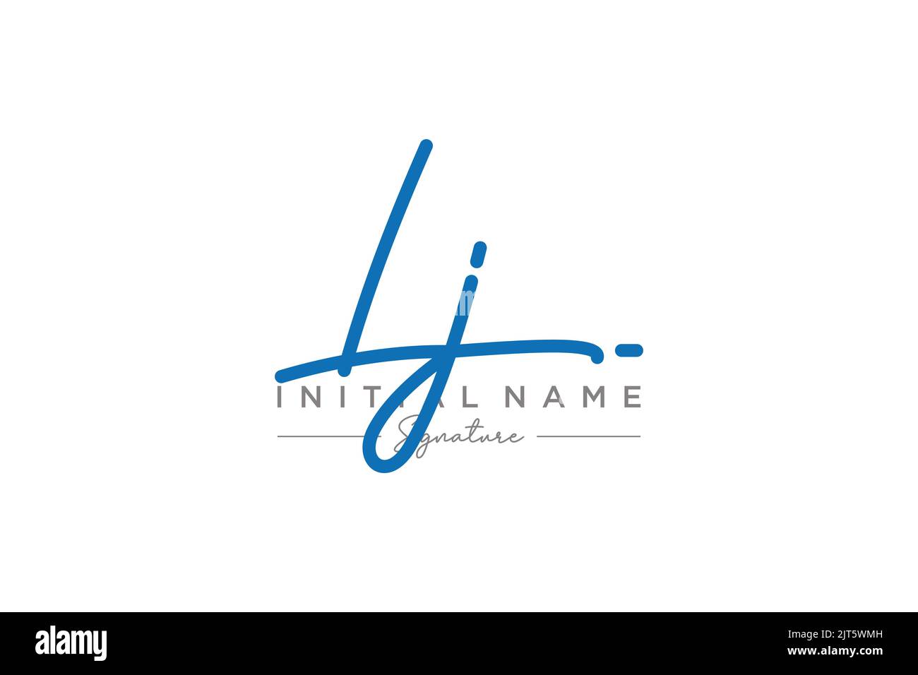 Lj signature Stock Vector Images - Alamy