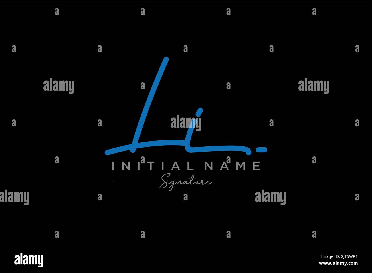 Li modern logo hi-res stock photography and images - Alamy