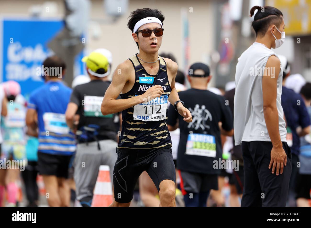 Hokkaido, Japan. 28th Aug, 2022. Takeshi Yamaguchi Marathon : Hokkaido Marathon 2022 in Hokkaido ...
