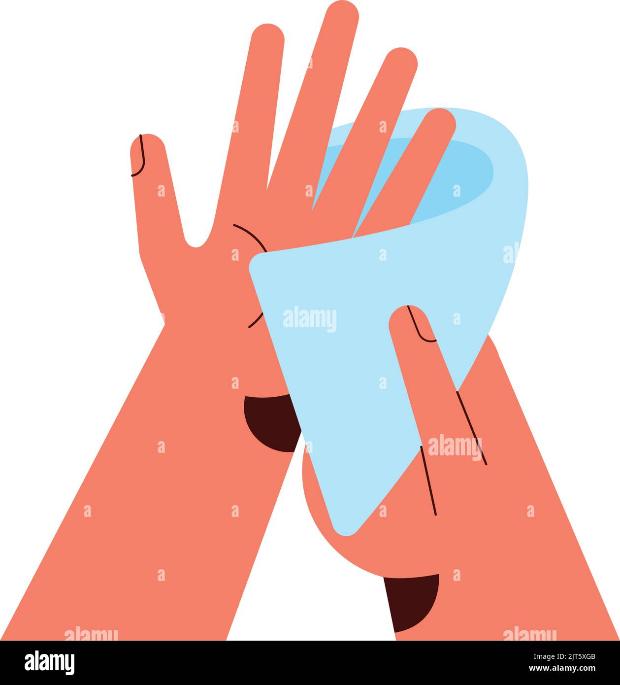 drying hands with towel icon Stock Vector Image & Art - Alamy