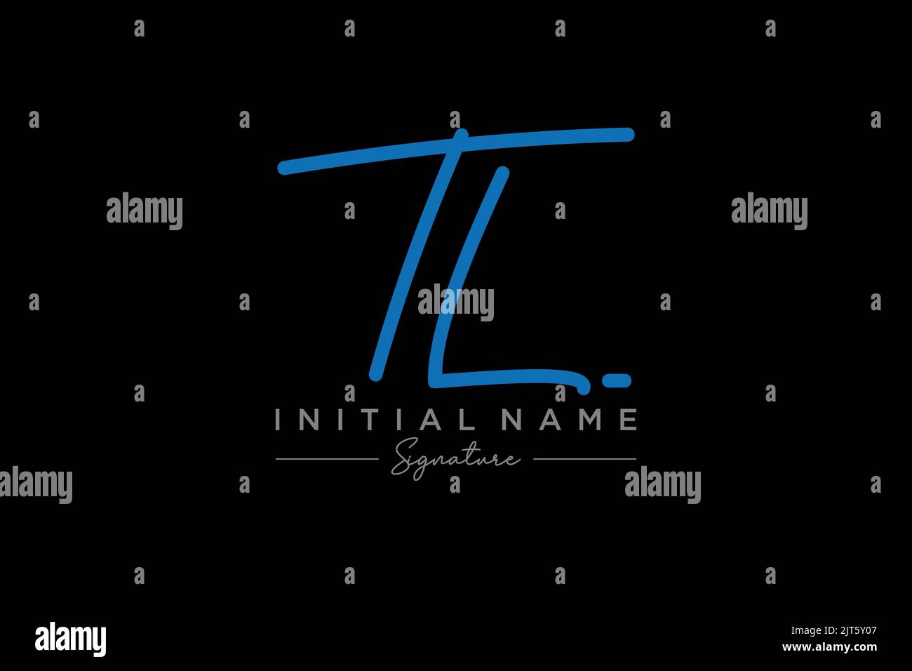 Tl signature Stock Vector Images - Alamy