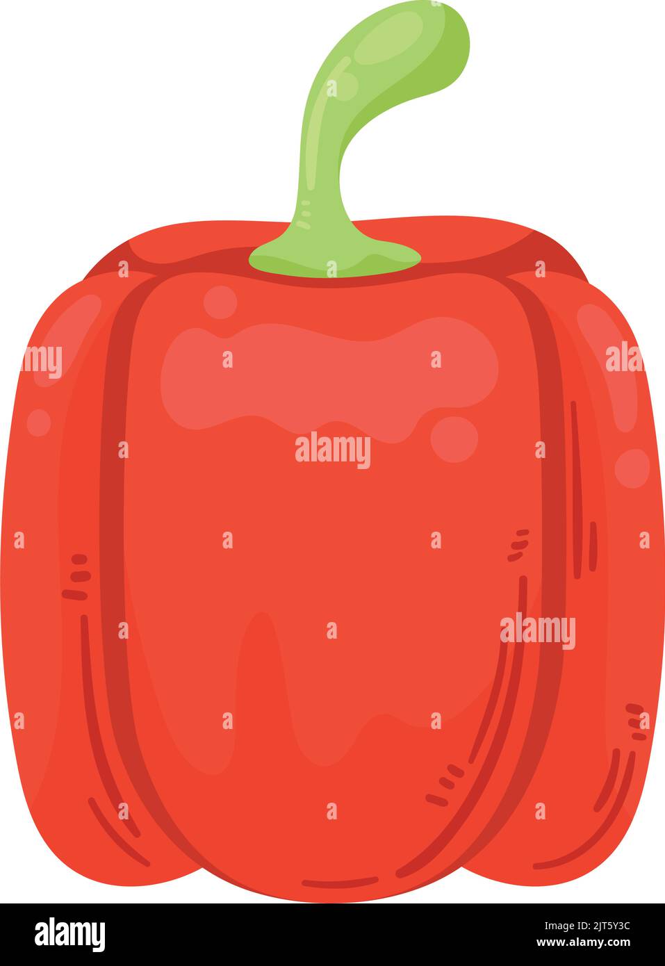 red pepper fresh vegetable healthy icon Stock Vector Image & Art - Alamy