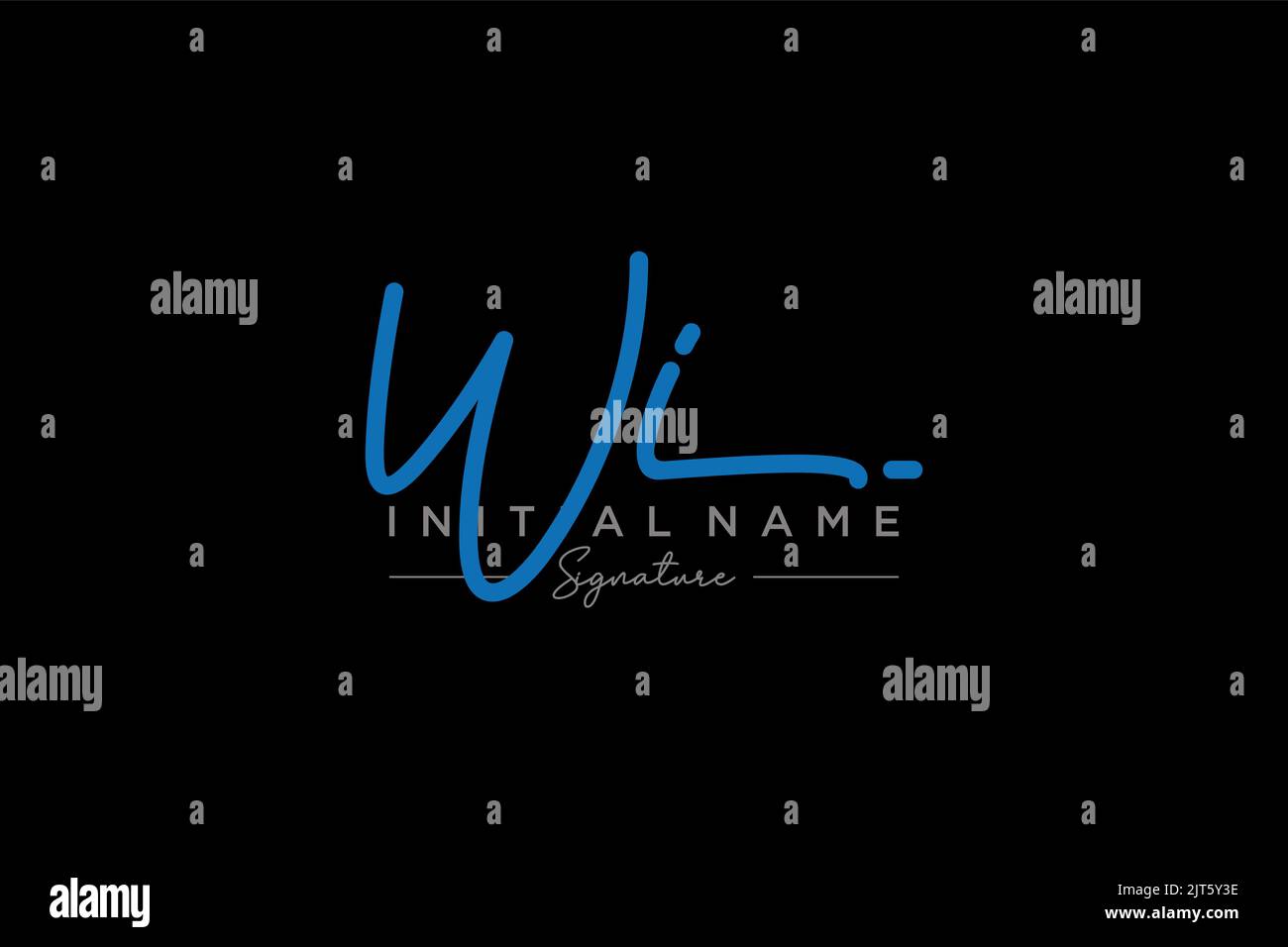 Wi signature Stock Vector Images - Alamy