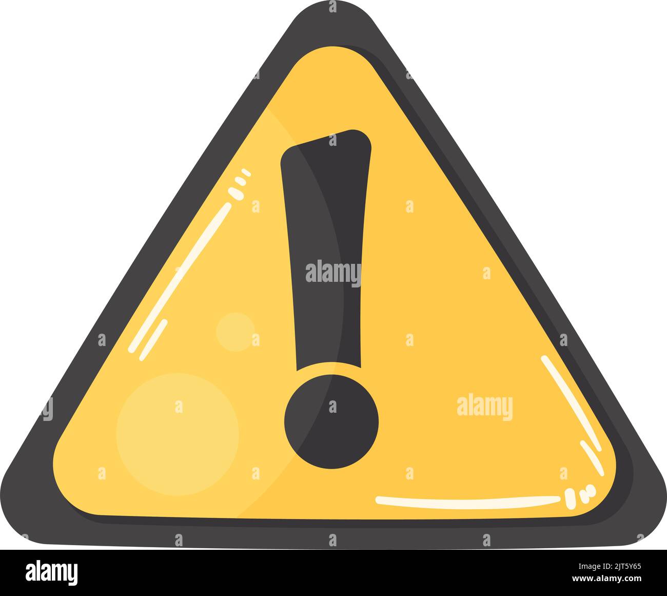 alert symbol in triangle signal Stock Vector Image & Art - Alamy