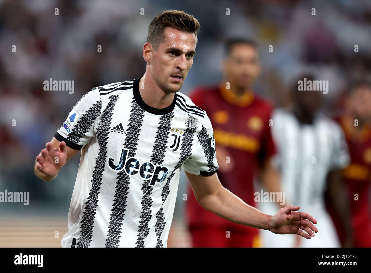 Arkadiusz Milik of Juventus Fc looks on during the Serie A match ... Arkadiusz Milik of Juventus Fc looks on during the Serie A match ...